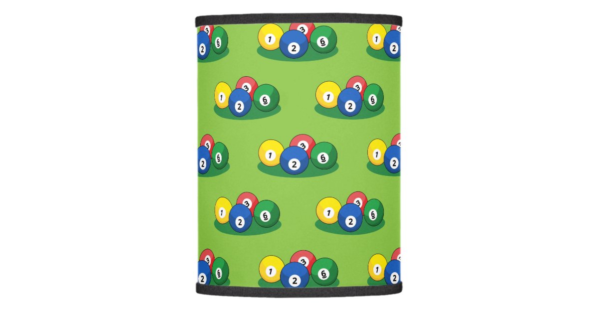 Billiard Pool Snooker Balls Pattern Lamp Shade | Zazzle