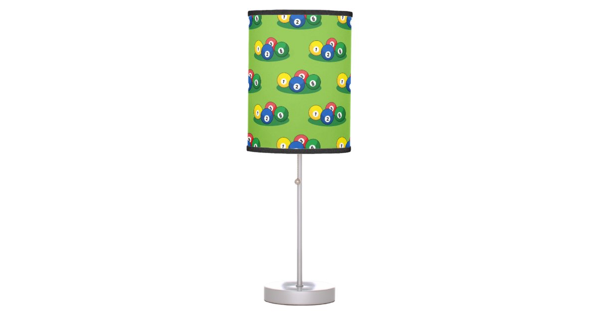 Billiard Pool Snooker Balls Table Lamp | Zazzle