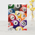 BILLIARDS BALLS COLLAGE CARD | Zazzle