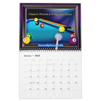 Billiards Calendar 2018 | Zazzle