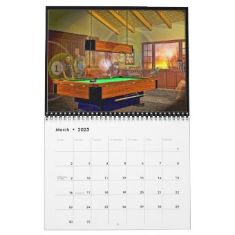 Billiards Calendar 2018 | Zazzle