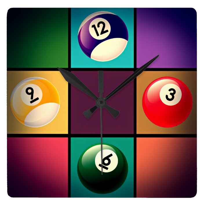 Billiards Clock | Zazzle.com