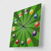 Billiards Clock | Zazzle