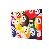 Billiards Collage Triptych Canvas Print | Zazzle