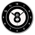 Eight Ball Wall Clock | Zazzle.com