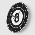 Billiards Eight-Ball Design Wall Clock | Zazzle