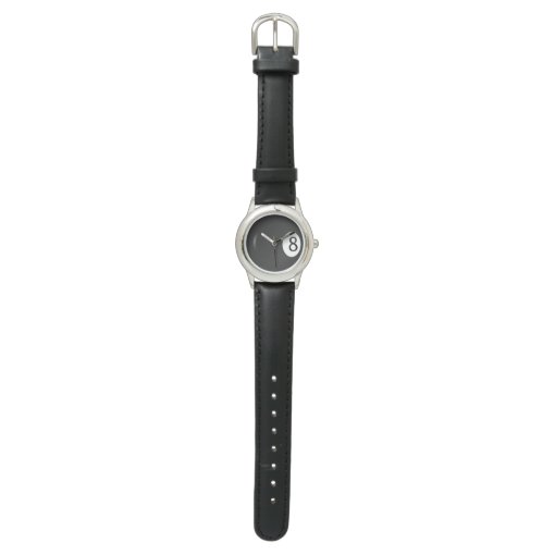 Billiards Eight Ball Sports Wrist Watch | Zazzle