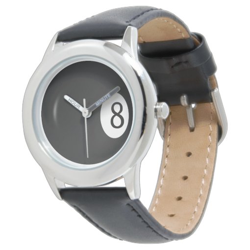Billiards Eight Ball Sports Wrist Watch | Zazzle