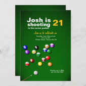 Billiards Invitation | Zazzle