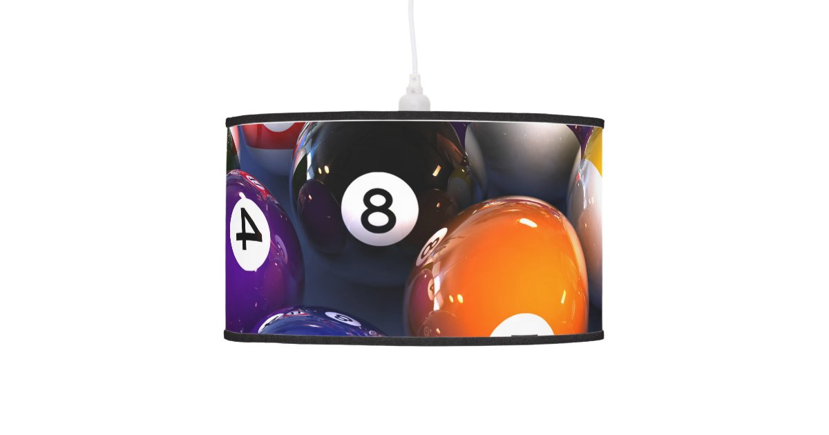 Billiards Pool Balls Pendant Lamp | Zazzle