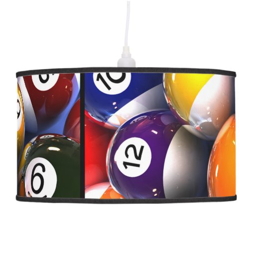 Billiards Pool Balls Pendant Lamp | Zazzle
