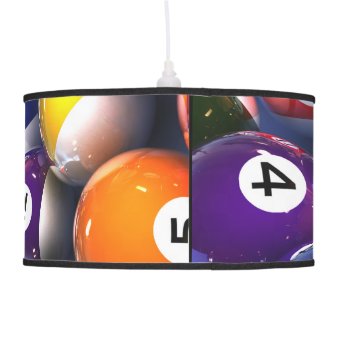 Billiards Pool Balls Pendant Lamp | Zazzle
