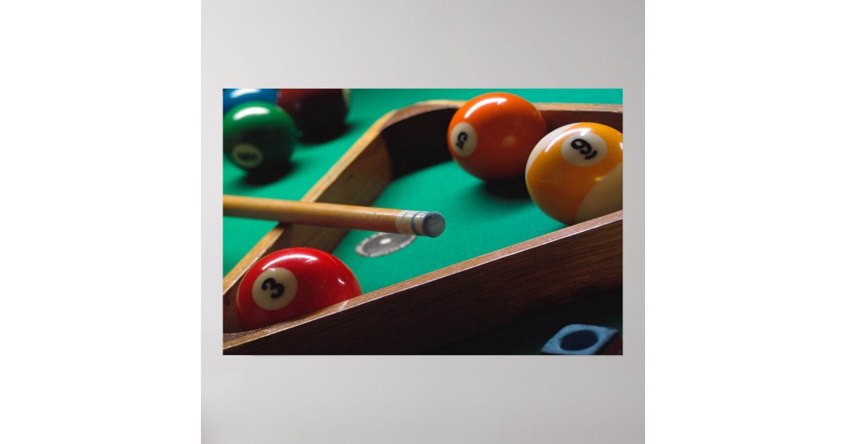billiards poster | Zazzle