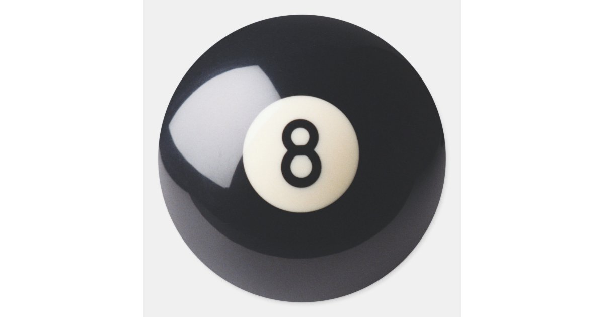 Billiards Snooker 8-Ball Stickers | Zazzle