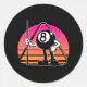 Billiards Snooker Billiard 8 Ball Player Cue Classic Round Sticker | Zazzle
