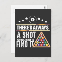 Billiards Team Pool Player Gift for Snooker Fans Postcard | Zazzle