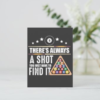 Billiards Team Pool Player Gift for Snooker Fans Postcard | Zazzle