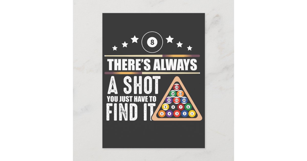 Billiards Team Pool Player Gift for Snooker Fans Postcard | Zazzle