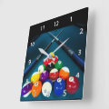 Billiards Wall Clock | Zazzle
