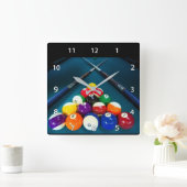 Billiards Wall Clock | Zazzle