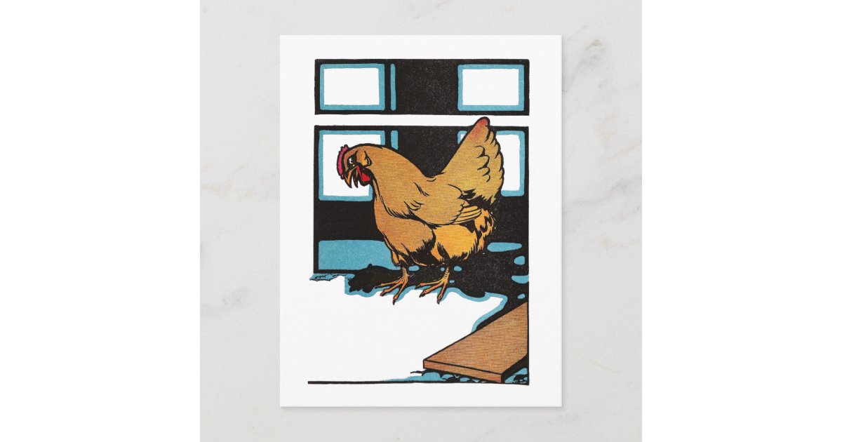 Billina the Yellow Hen Postcard | Zazzle
