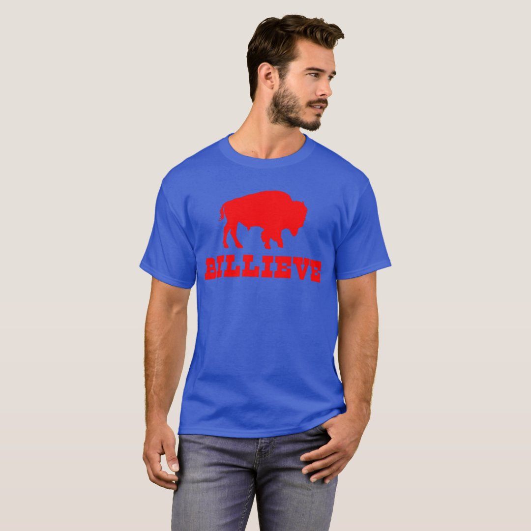 Bills Mafia Billieve - For Buffalo Football Fans T-Shirt | Zazzle