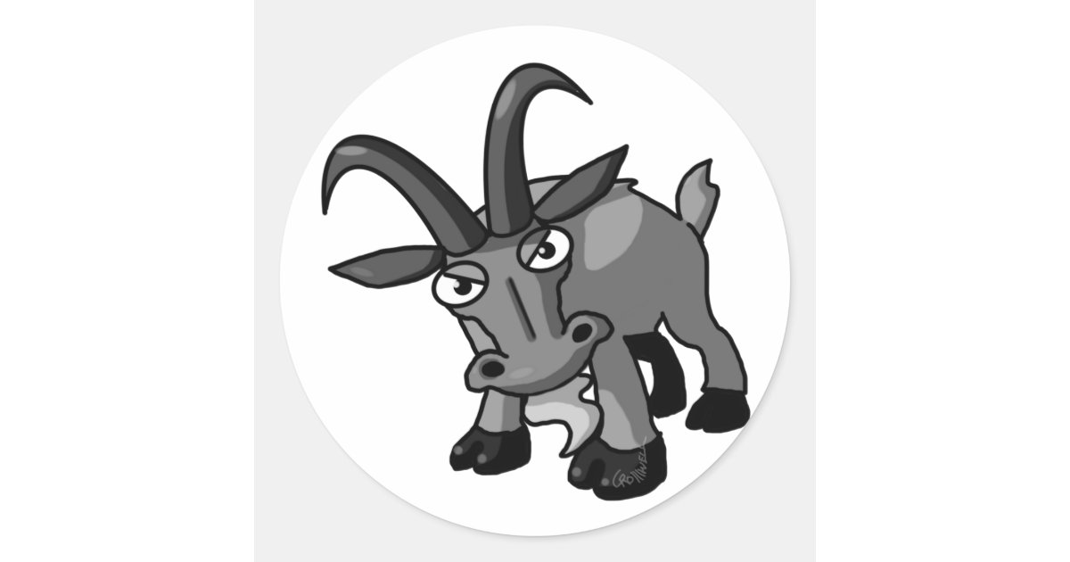Billy Goat Classic Round Sticker | Zazzle