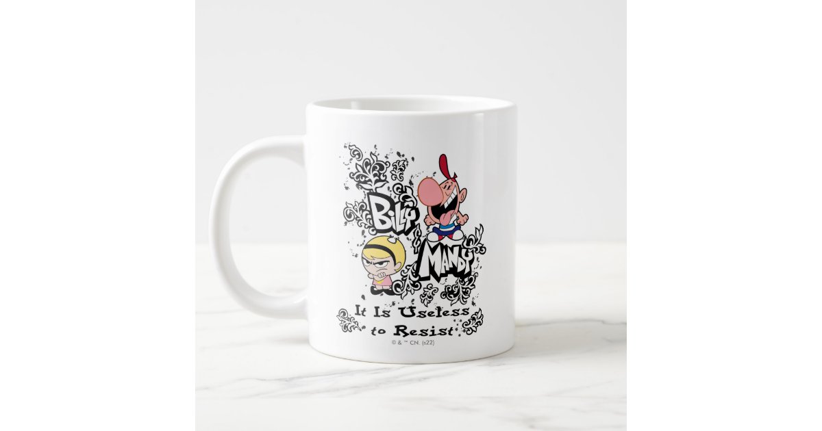 Billy & Mandy - Useless to Resist Giant Coffee Mug | Zazzle