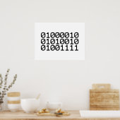 BINARY BRO POSTER | Zazzle