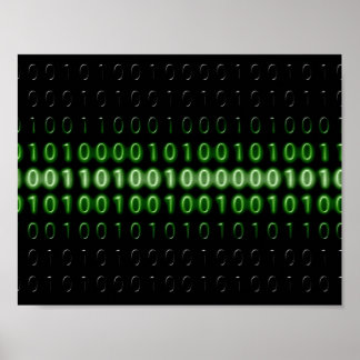 Binary Code Posters | Zazzle