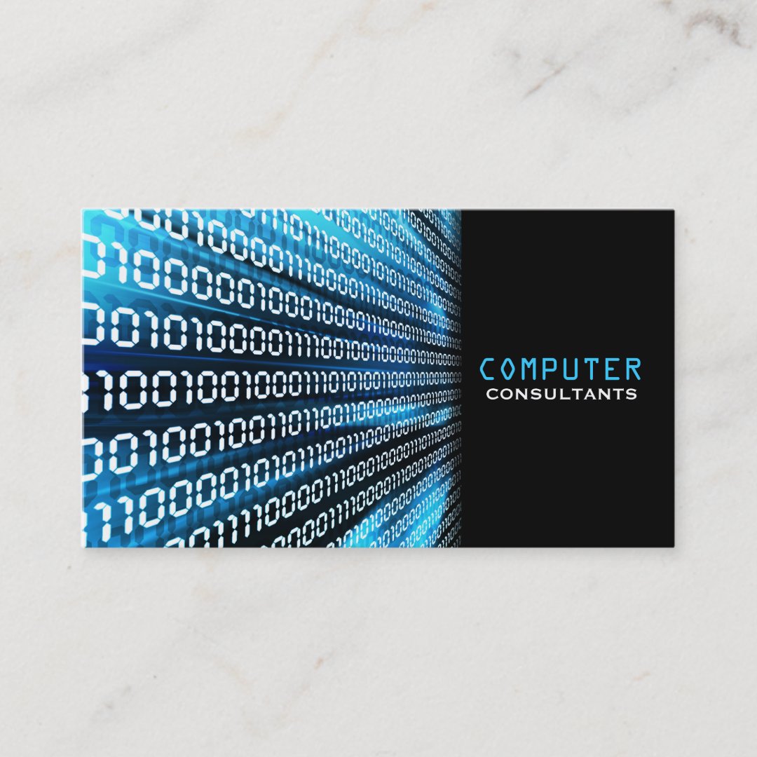 Binary Code Business Card | Zazzle
