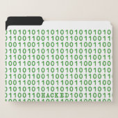 Binary Code Computer On Off Set File Folder | Zazzle