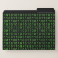 Binary Code Computer On Off Set File Folder | Zazzle