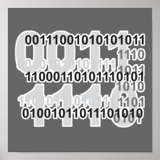 Binary Code Posters | Zazzle