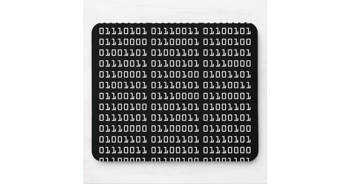 Binary Code Mousepad | Zazzle