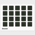Binary Code Square Sticker | Zazzle