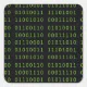 Binary Code Square Sticker | Zazzle