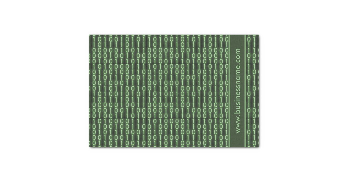 Binary Code Tissue Paper | Zazzle