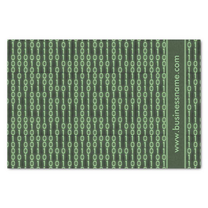 Binary Code Tissue Paper | Zazzle.com