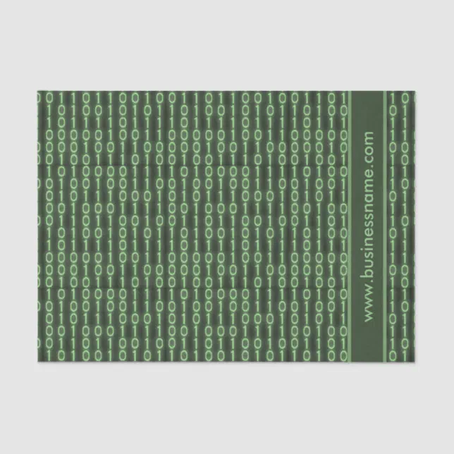 Binary Code Tissue Paper Zazzle