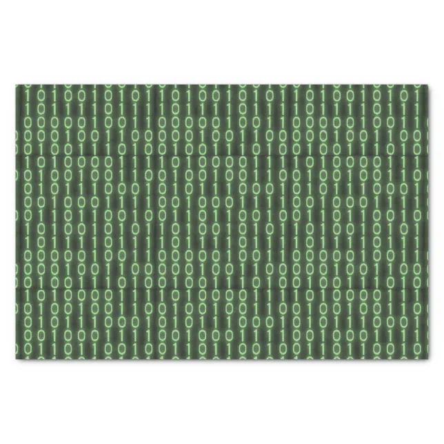 Binary Code Tissue Paper | Zazzle