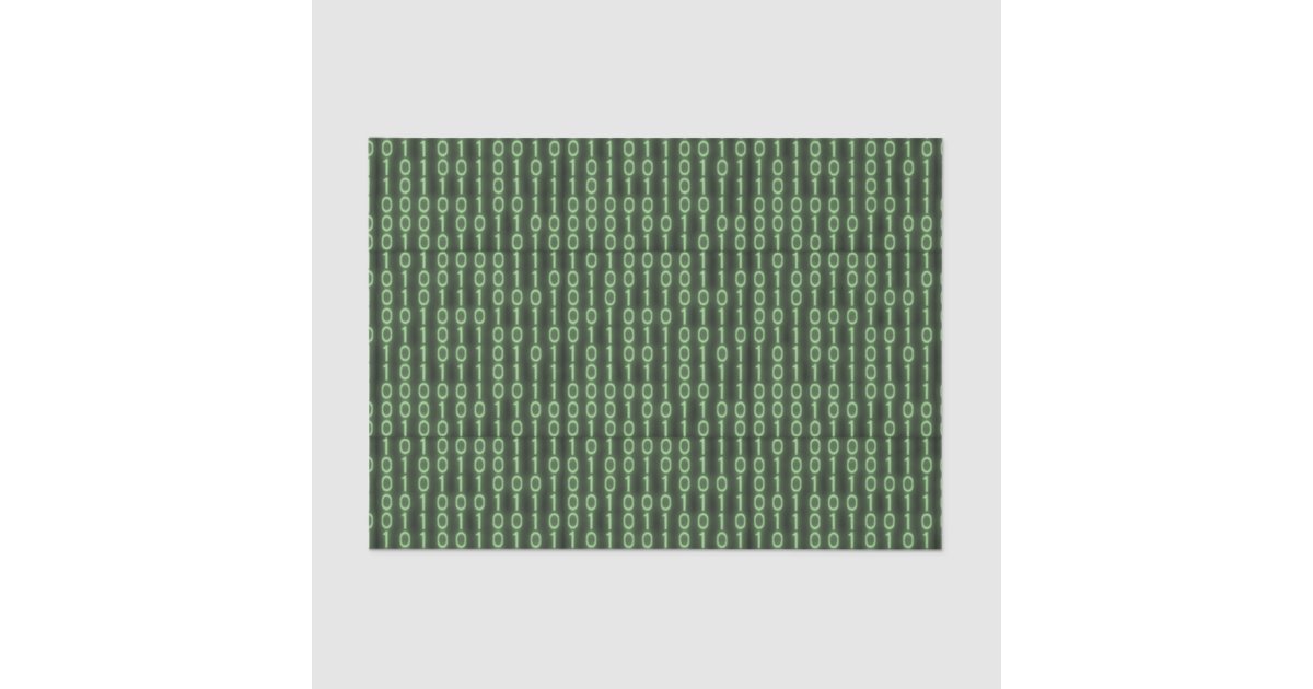 Binary Code Tissue Paper | Zazzle