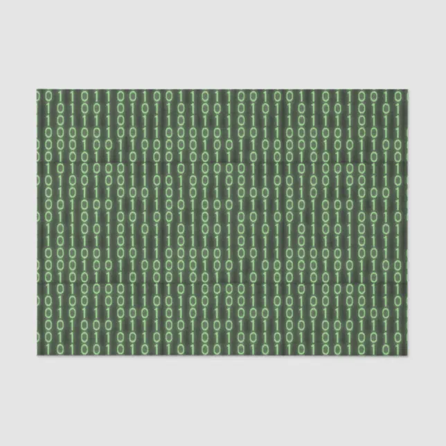 Binary Code Tissue Paper | Zazzle