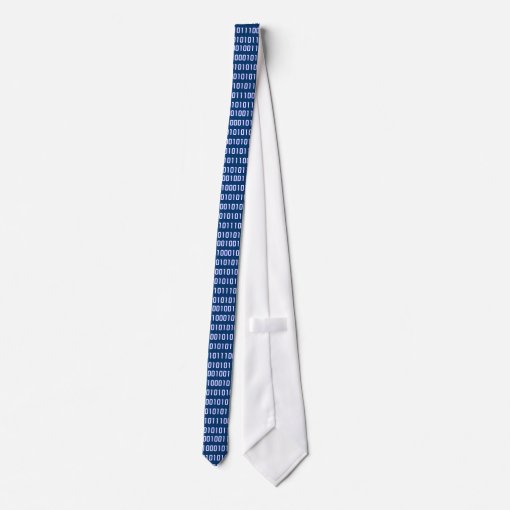 Binary digits of computer pattern tie | Zazzle