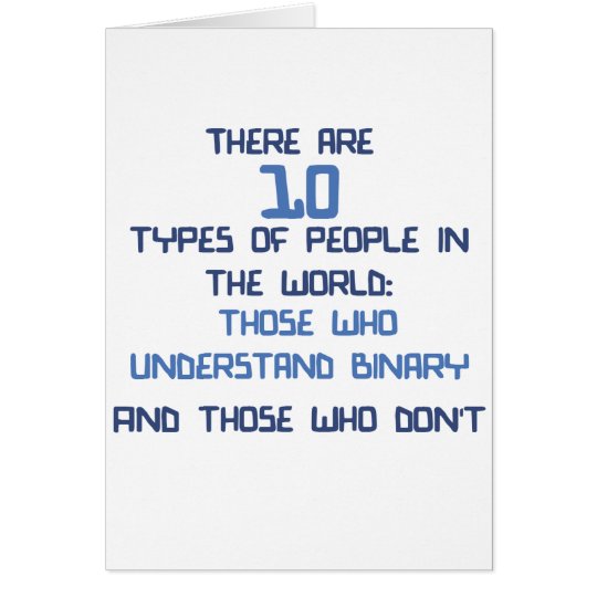 binary joke | Zazzle.com