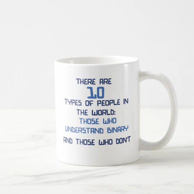 binary joke coffee mug | Zazzle