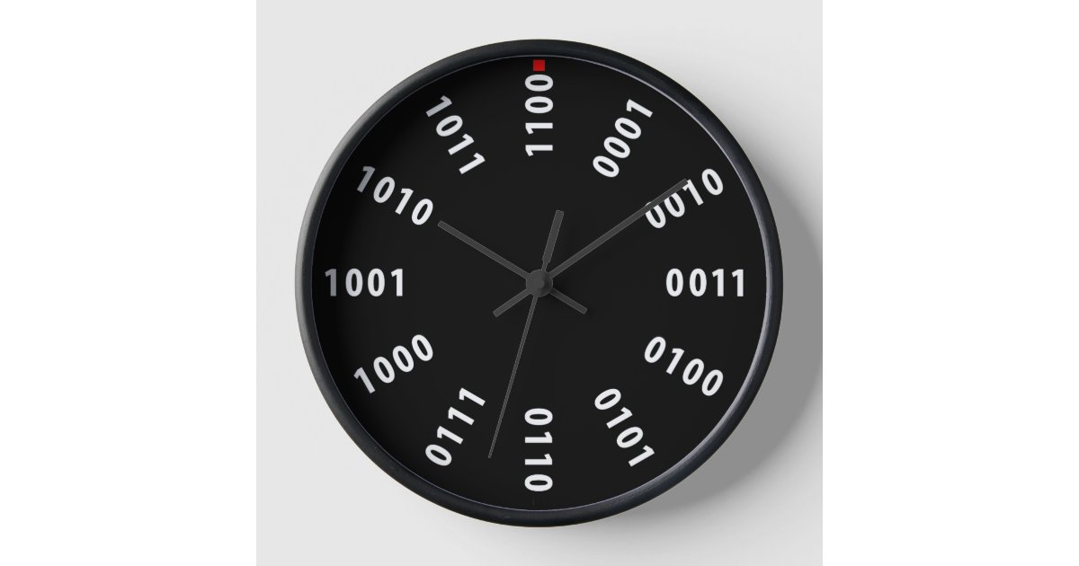 Binary Numerals/Base 2 Clock | Zazzle