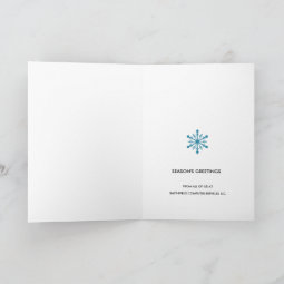 Binary Snow Holiday Greeting Card Folded | Zazzle