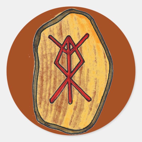 Bind Rune: Home Protection Classic Round Sticker | Zazzle.com