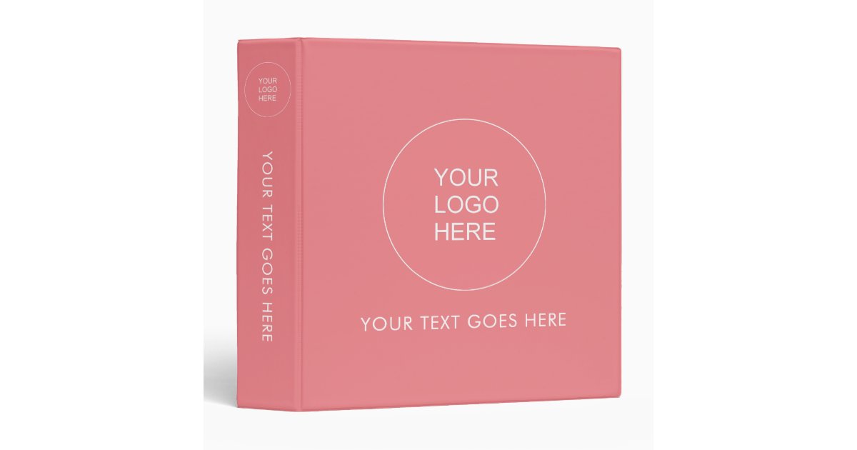 Binder Add Your Logo Text Here Template Charisma | Zazzle